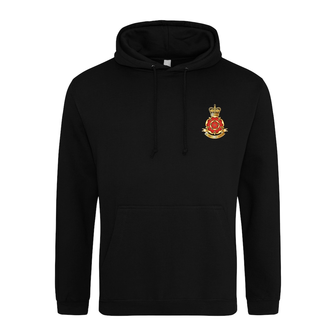 Queens Lancashire Regiment QLR Logo Premium Embroidered Hoodie Military ...