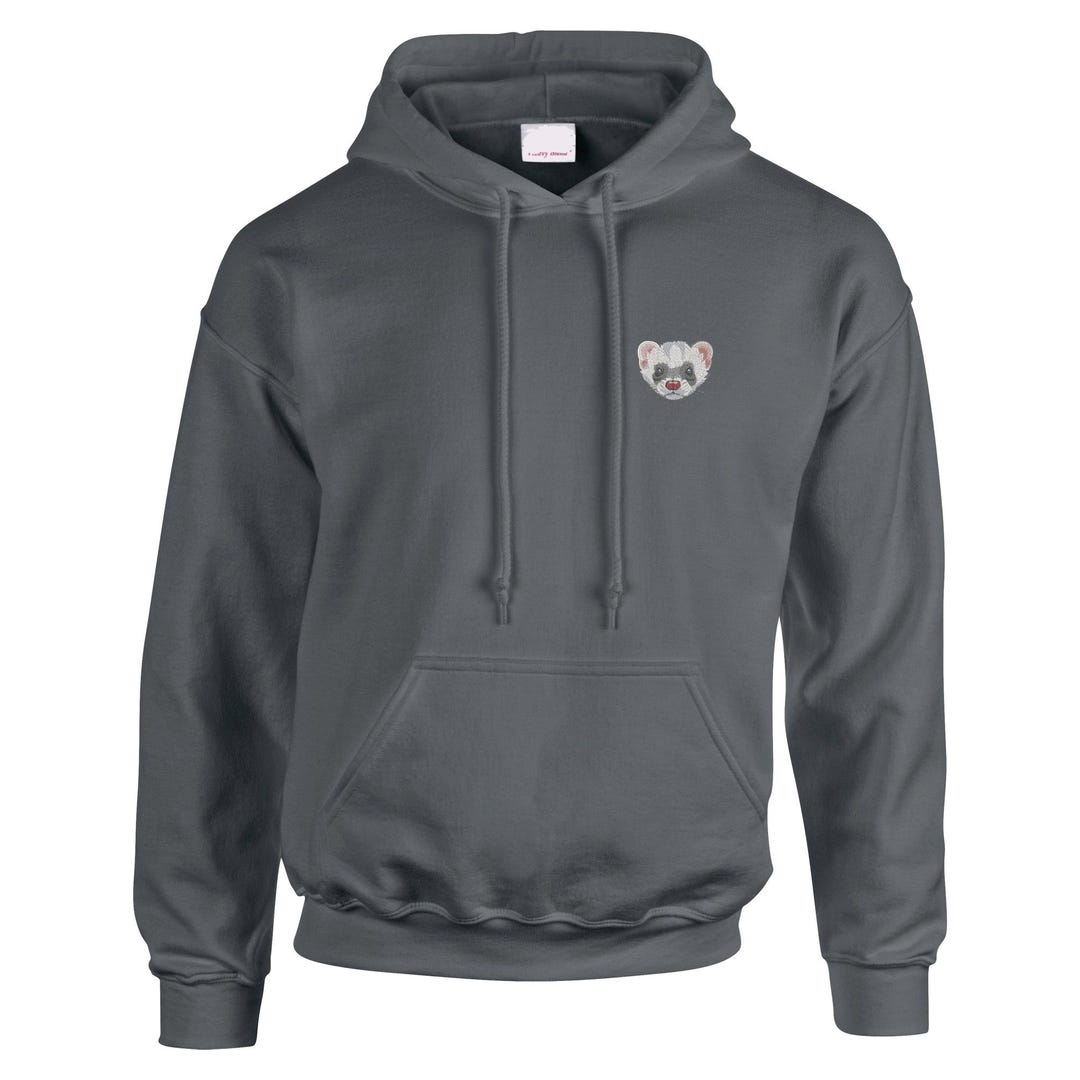 Custom Embroidered Ferret Logo Hoodie Cozy, Stylish, and Unique - Etsy
