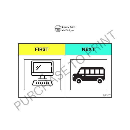 First Next/then Visual Support Printable - Etsy