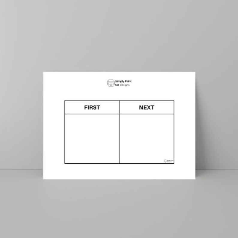 First Next/then Visual Support Printable - Etsy