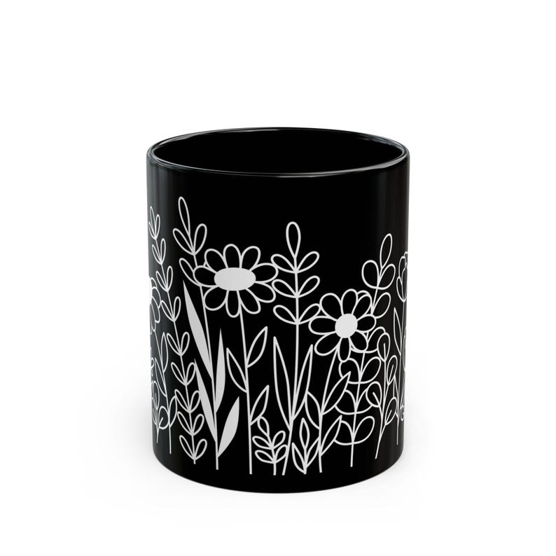 Wildflowers Mug, Floral Tea Cup - Etsy