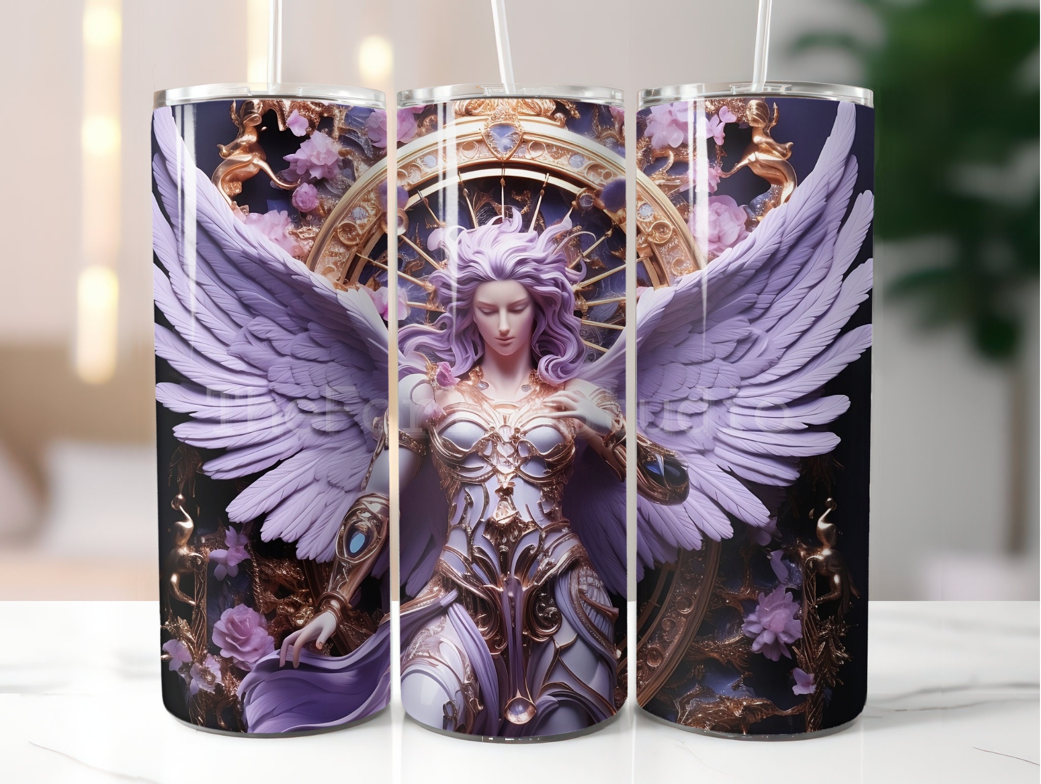 3D Archangel Ariel, Angel Protector of Earth and Nature 20 Oz Tumbler ...