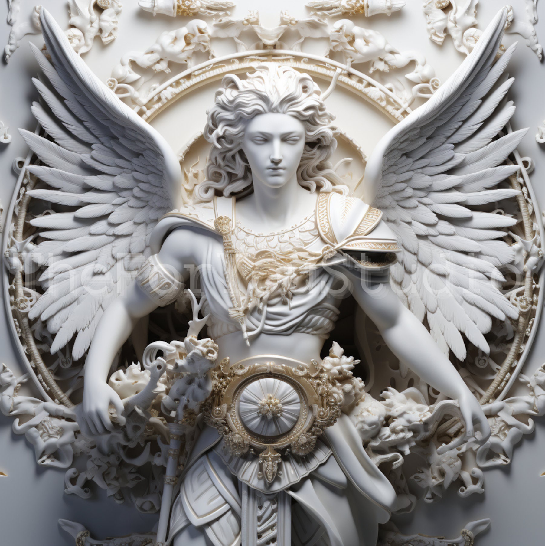 3D Archangels Bundle Gabriel Jophiel Raphael Michael & Ariel 20 Oz ...