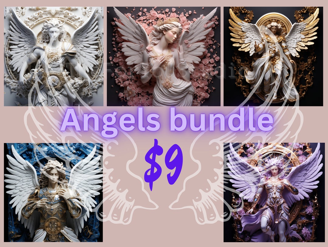 3D Archangels Bundle Gabriel Jophiel Raphael Michael & Ariel 20 Oz ...