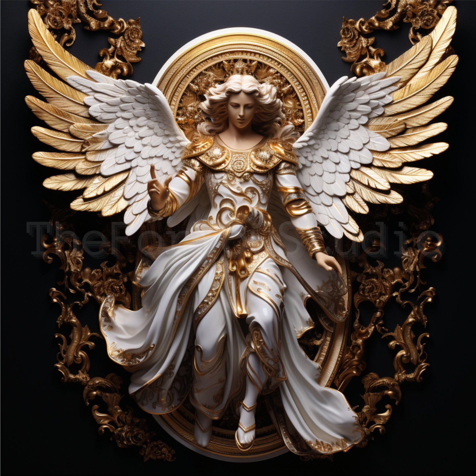 3D Archangels Bundle Gabriel Jophiel Raphael Michael & Ariel 20 Oz ...