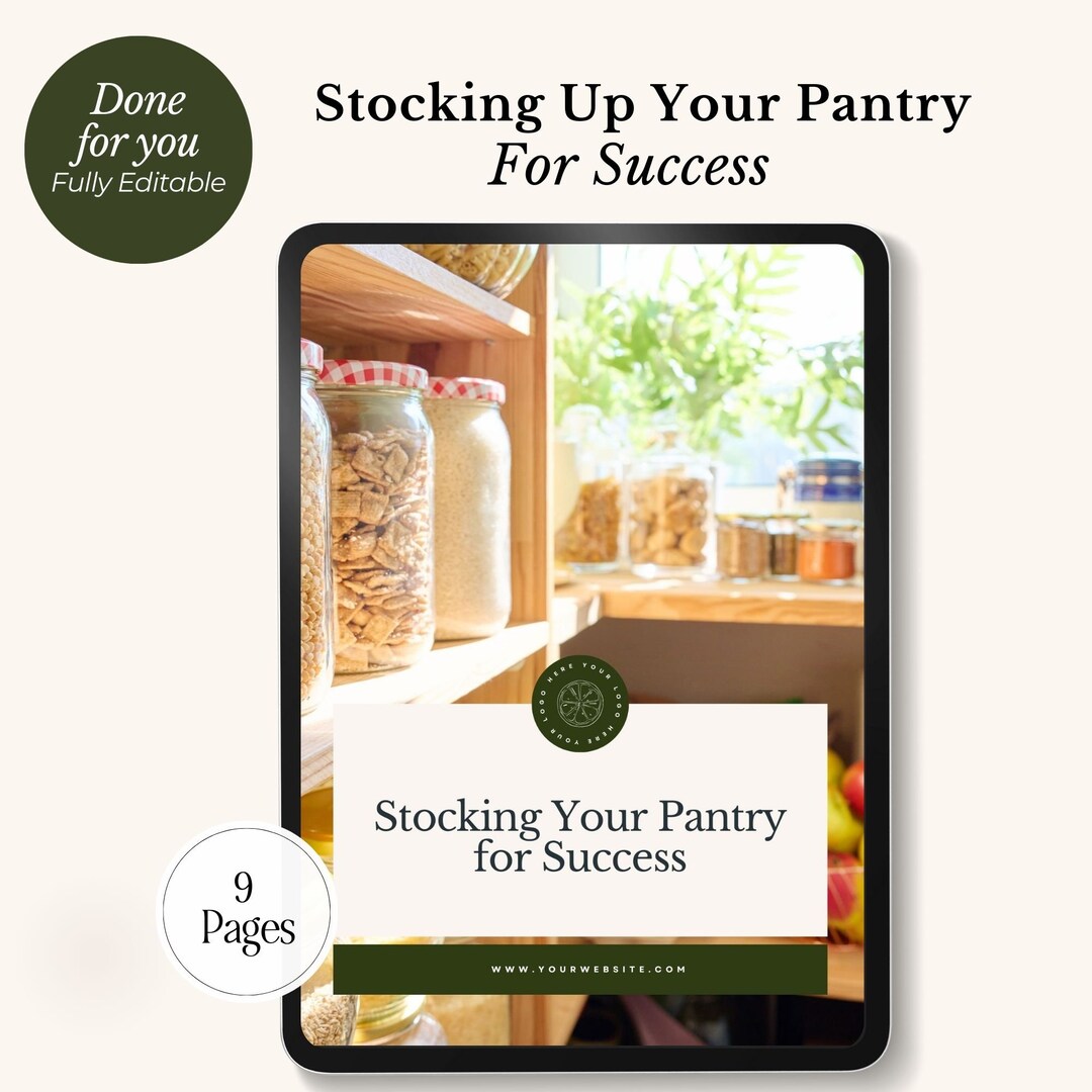 Pantry Stocking Health Coaching Template Meal Planning Template Health ...