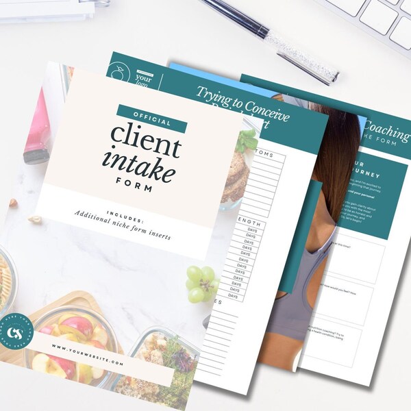 Nutrition Client Intake Form - Etsy
