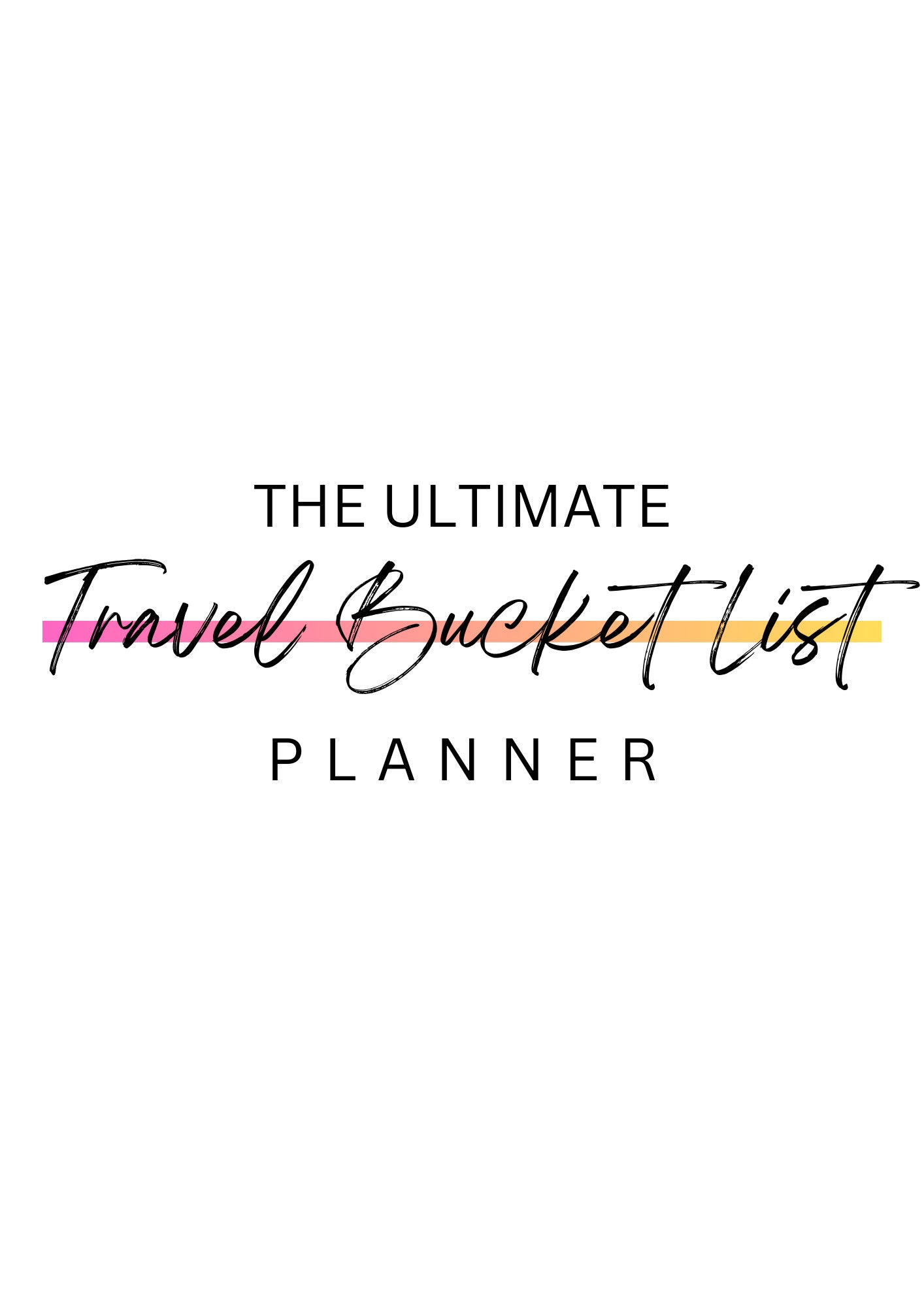 The Ultimate Travel Bucket List - Etsy