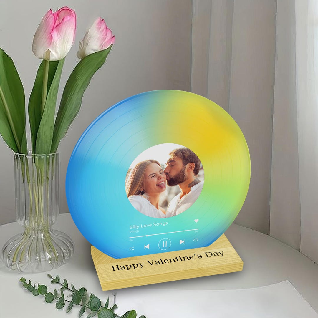 Personalized Vinyl Record With Photo, Valentines Day Gifts for ...