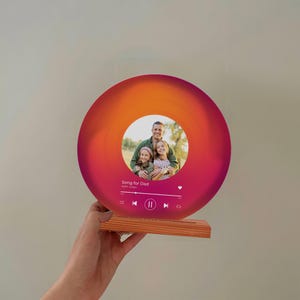 Personalized Fathers Day Gifts Vinyl Record Song With Wood Stand ...