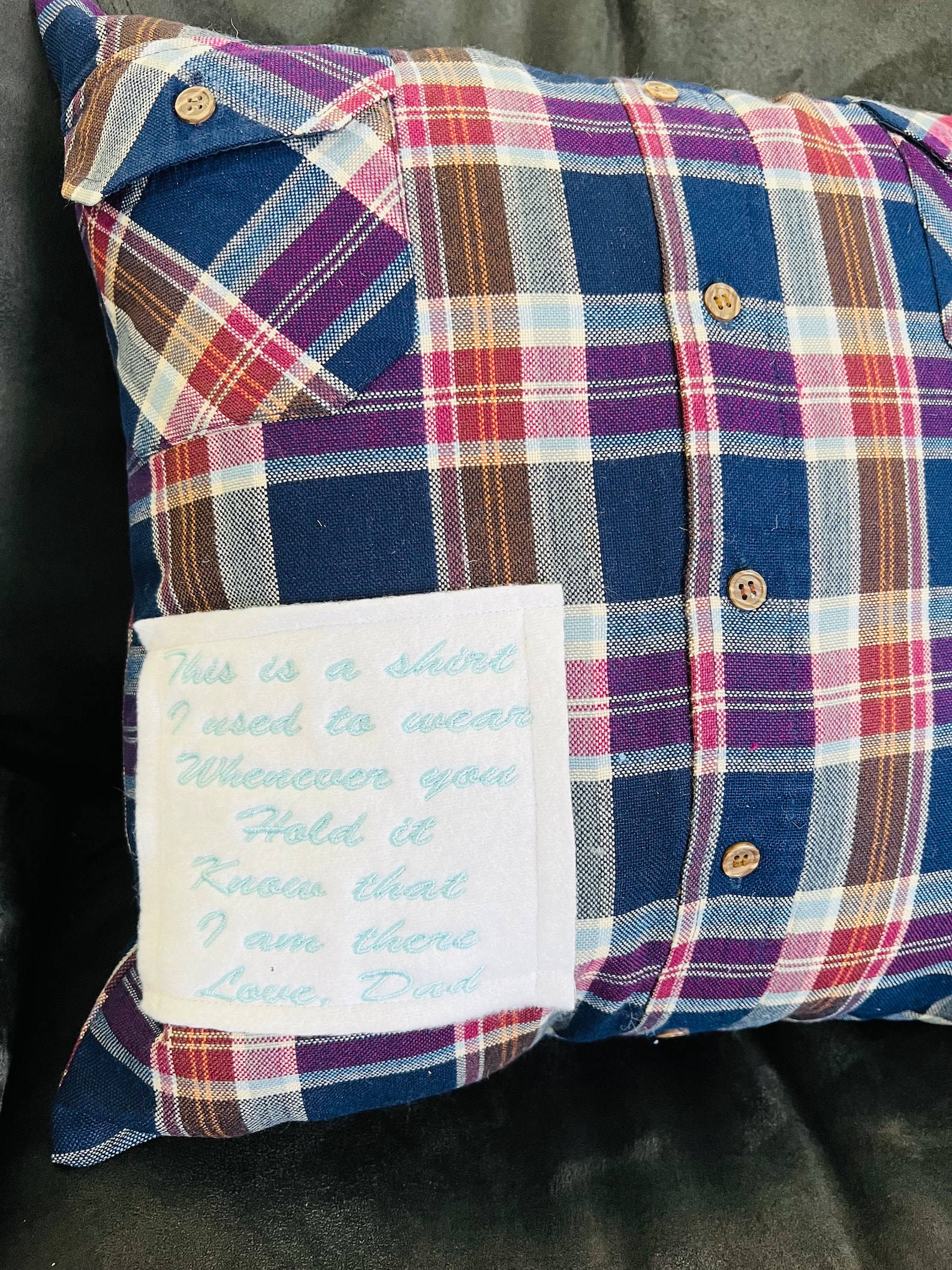 Custom Memory Pillow, Remembrance Pillow Made From the Shirts of Loved ...
