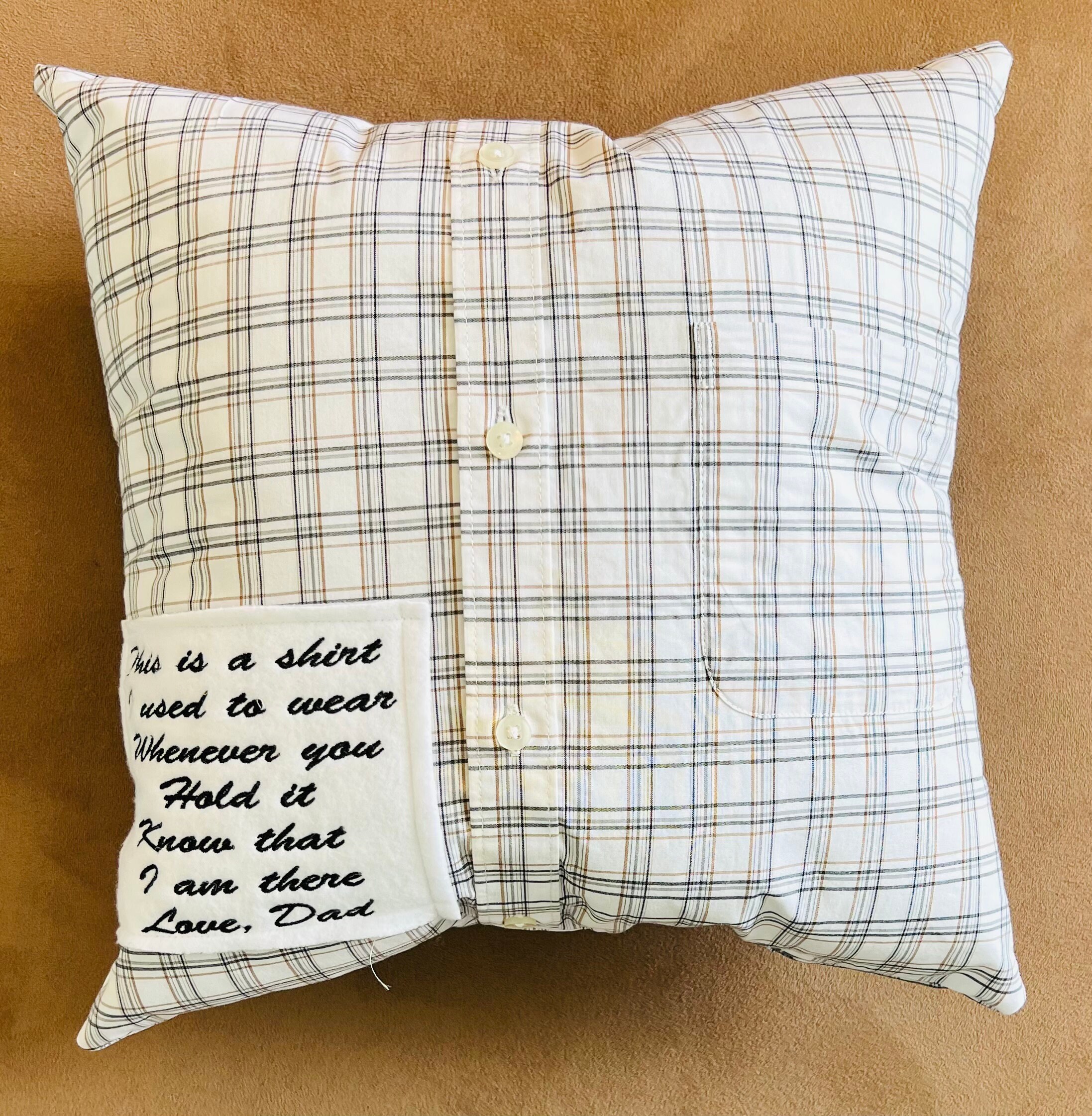 Custom Memory Pillow, Remembrance Pillow Made From the Shirts of Loved ...