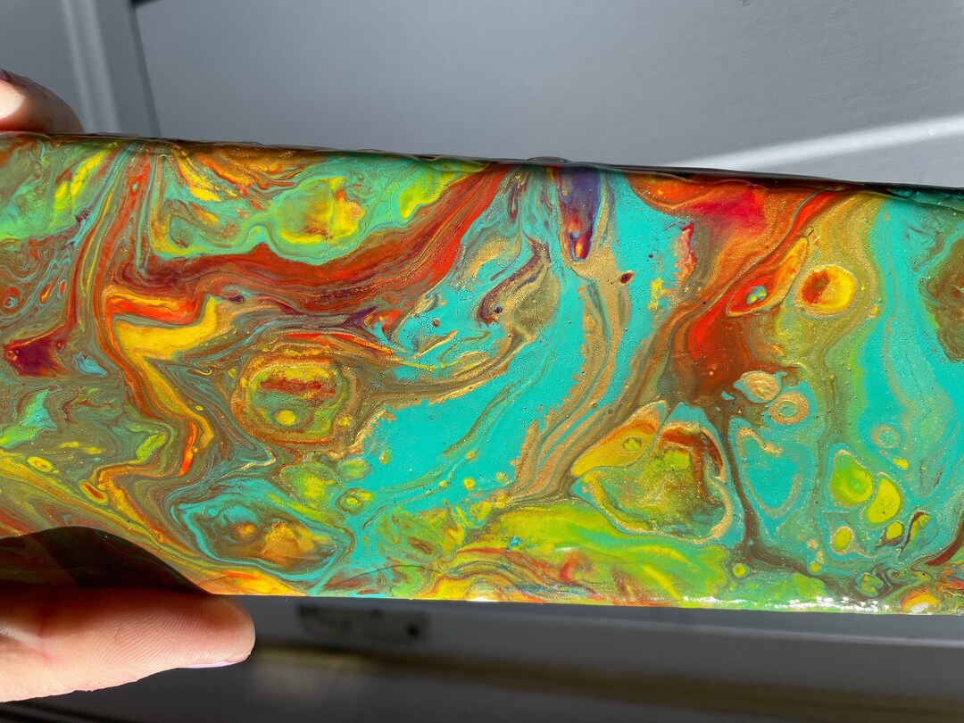 Hot Plate Beautiful Resin Coated Tile Piece. Cork Backing for Added ...