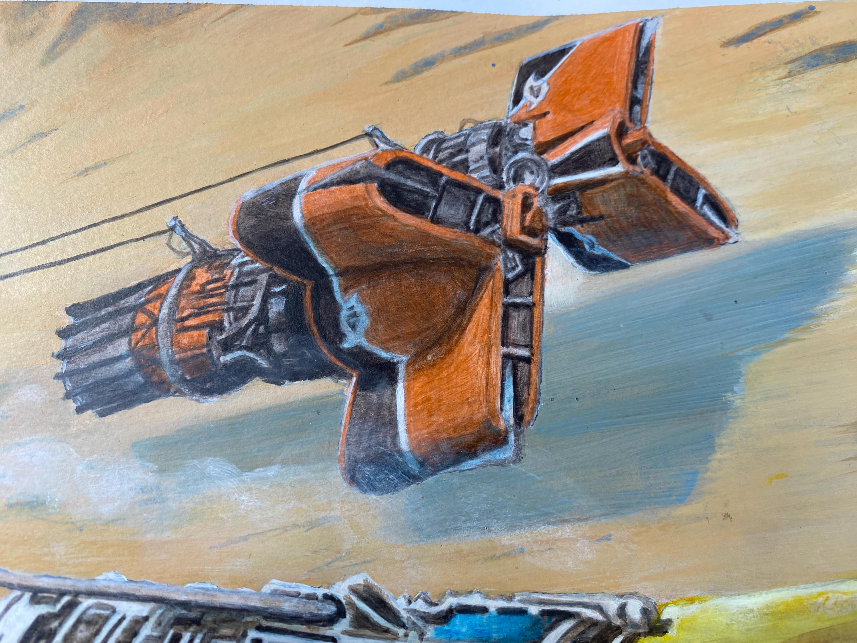 Star Wars Podracing Original Painting - Etsy