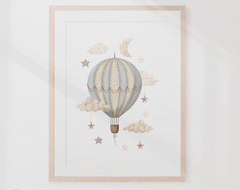Hot Air Balloon Poster - Etsy