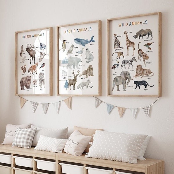 Animal Poster - Etsy