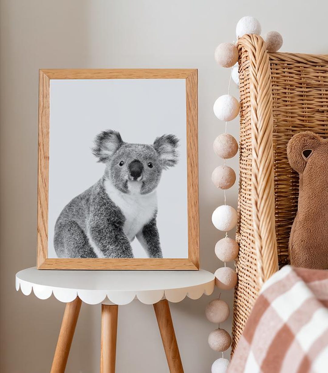 Koala Bear Print, Australian Animal Wall Art, Nursery Decor (digital ...