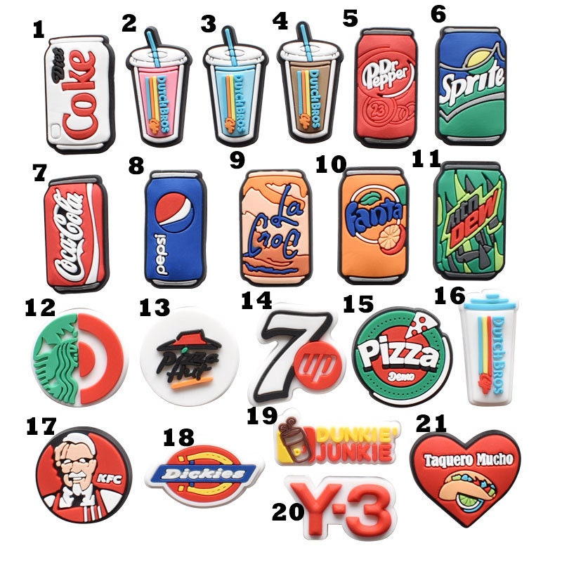 Coke Spirit Pepsi KFC Series Croc Charm Pin Badge Jibbitz - Etsy Australia