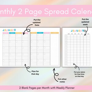 Professional Multi Color Printable Teacher Planner - Enhance Your ...