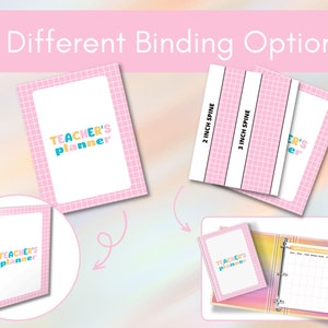 Professional Multi Color Printable Teacher Planner - Enhance Your ...
