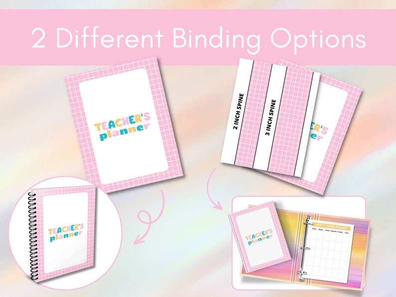 Professional Multi Color Printable Teacher Planner - Enhance Your ...