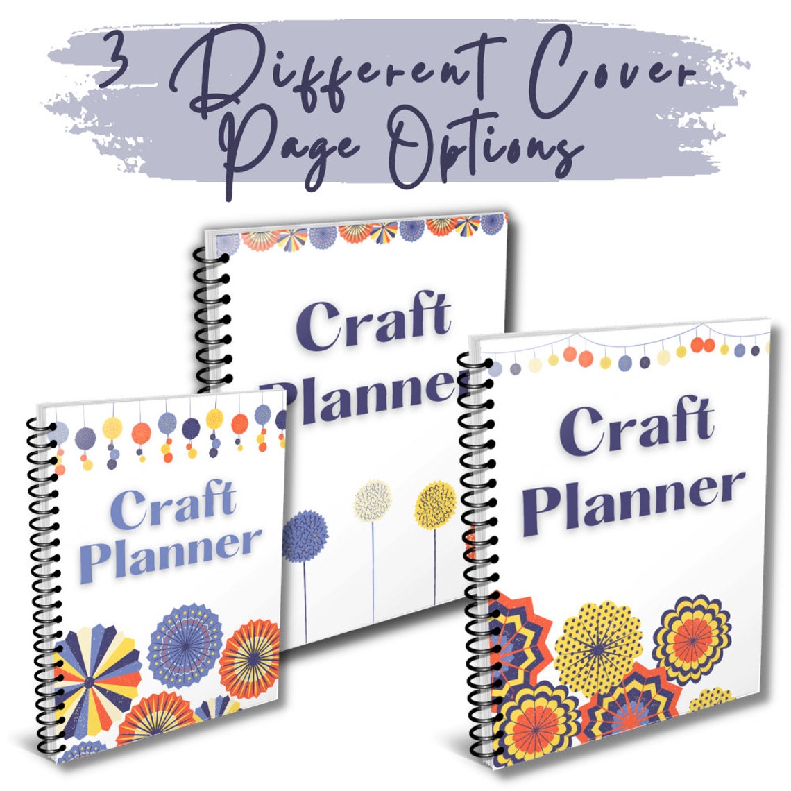 Printable Blue Craft Planner: Organize Your Creative Projects, Craft ...