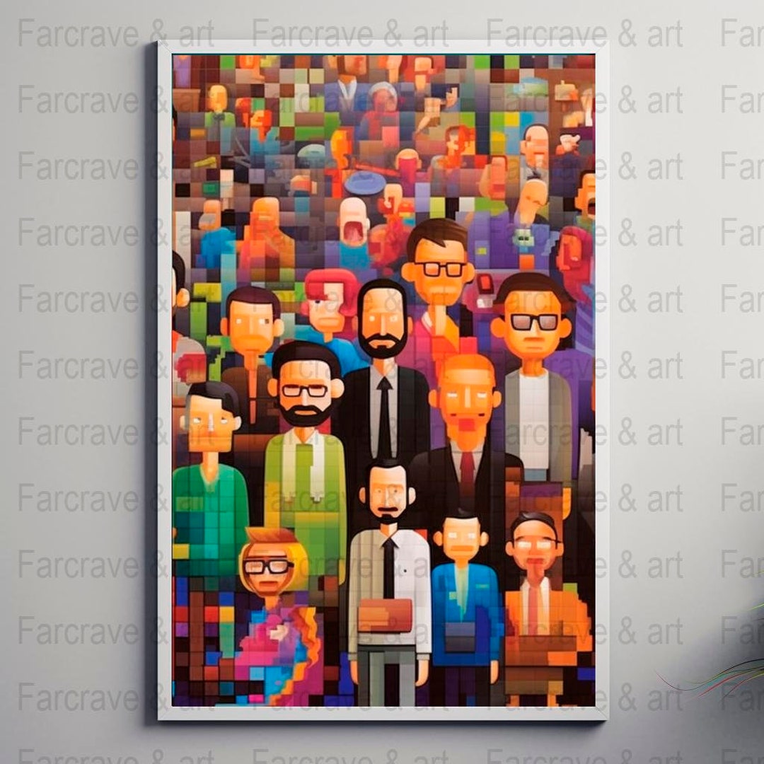 Digital Art Pixels of Innovation Digital Printable Art - Etsy