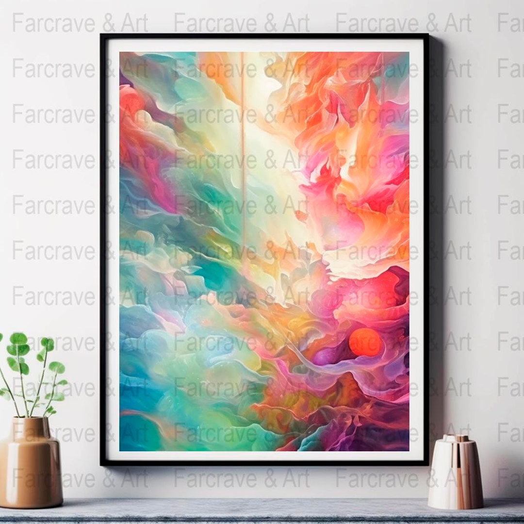 Abstract Art Glowing Unity Digital Printable Art - Etsy