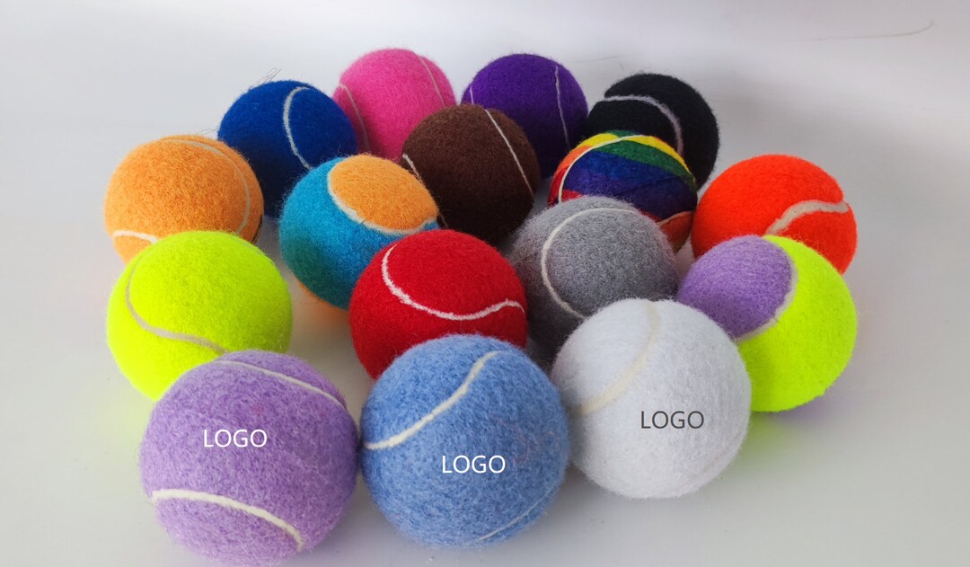 Custom Tennis Balls Monogram Image Company Logo Permanent Printing - Etsy