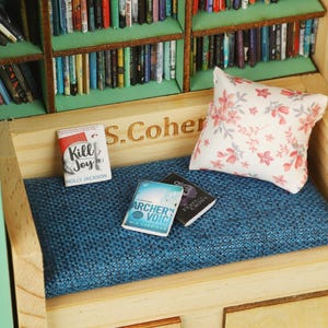 Anxiety Bookshelf Selected, Mini Anxiety Bookshelf Ornament, Stress ...