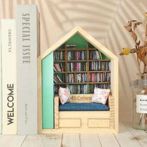 Anxiety Bookshelf Selected, Mini Anxiety Bookshelf Ornament, Stress ...