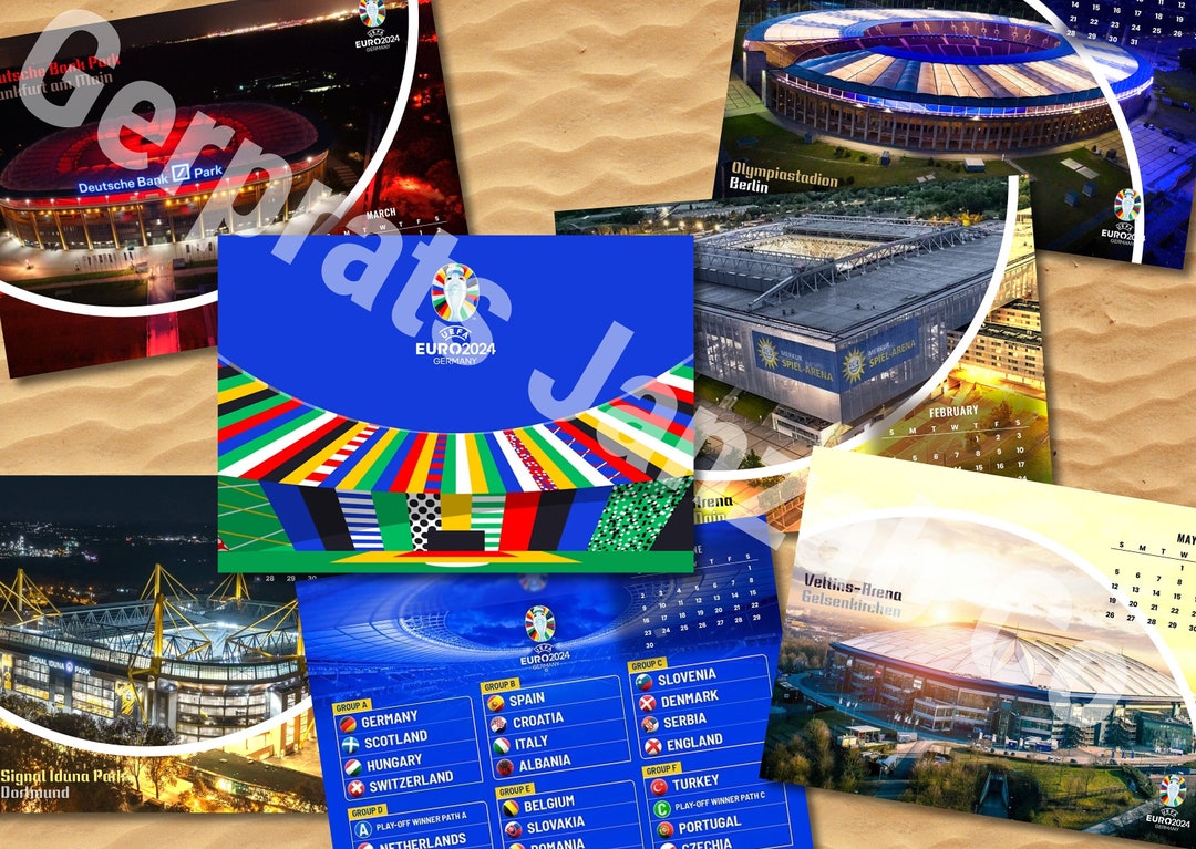 Calendario EURO 2024 en Alemania UEFA Stadion fútbol deporte estadio ...