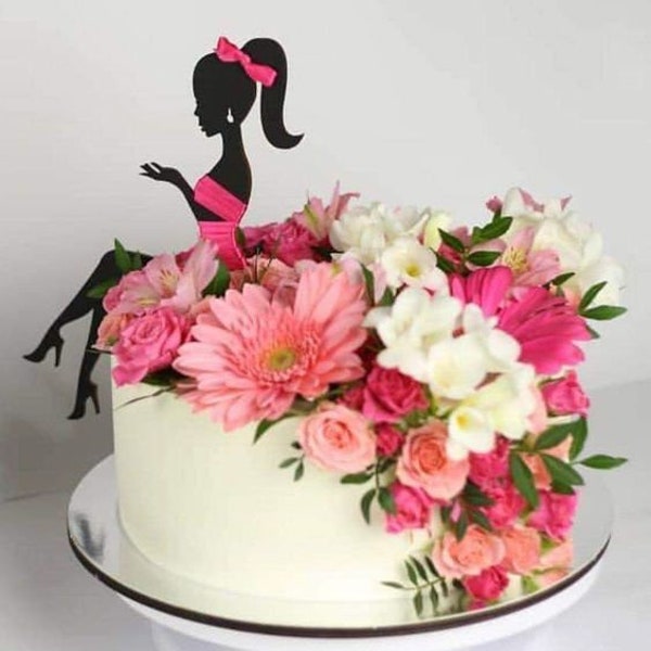 Lady Cake Topper - Etsy