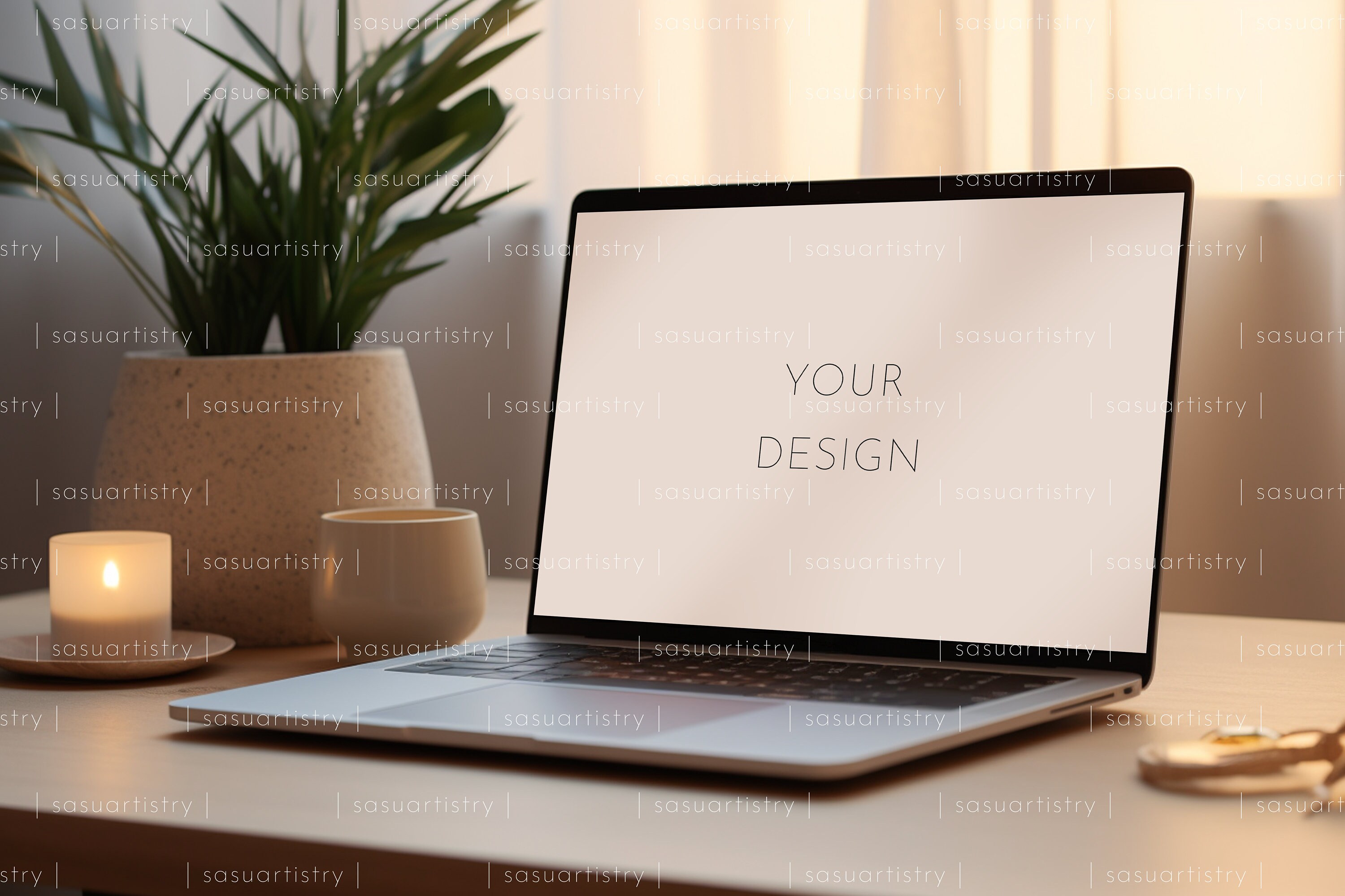 Laptop Mockup Pattern | MacBook Mockup | Device Mockup | Branding ...