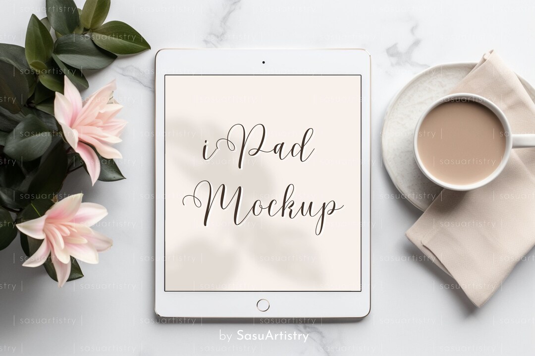 Minimal iPad Mockup Pattern | Device Mockup | Branding Mockup | iPad ...
