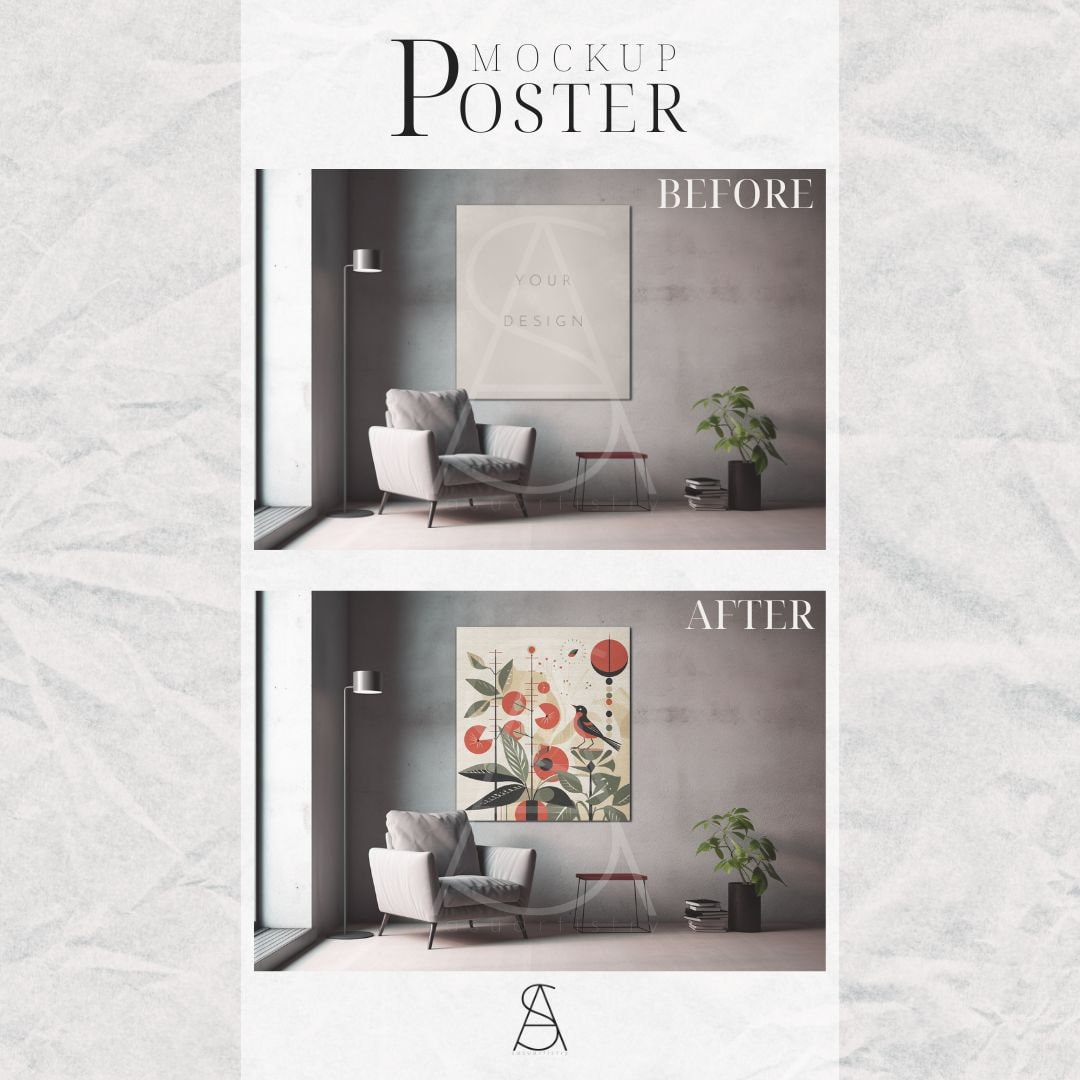 Poster Mockup Mockup Poster Photography Mockup Art Mockup Customizable