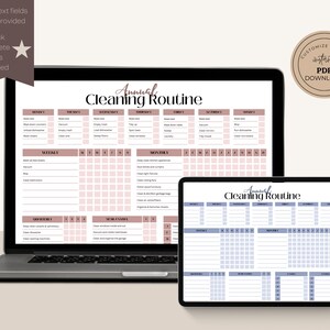 Annual Cleaning Schedule - Printable Home Organization Checklist ...