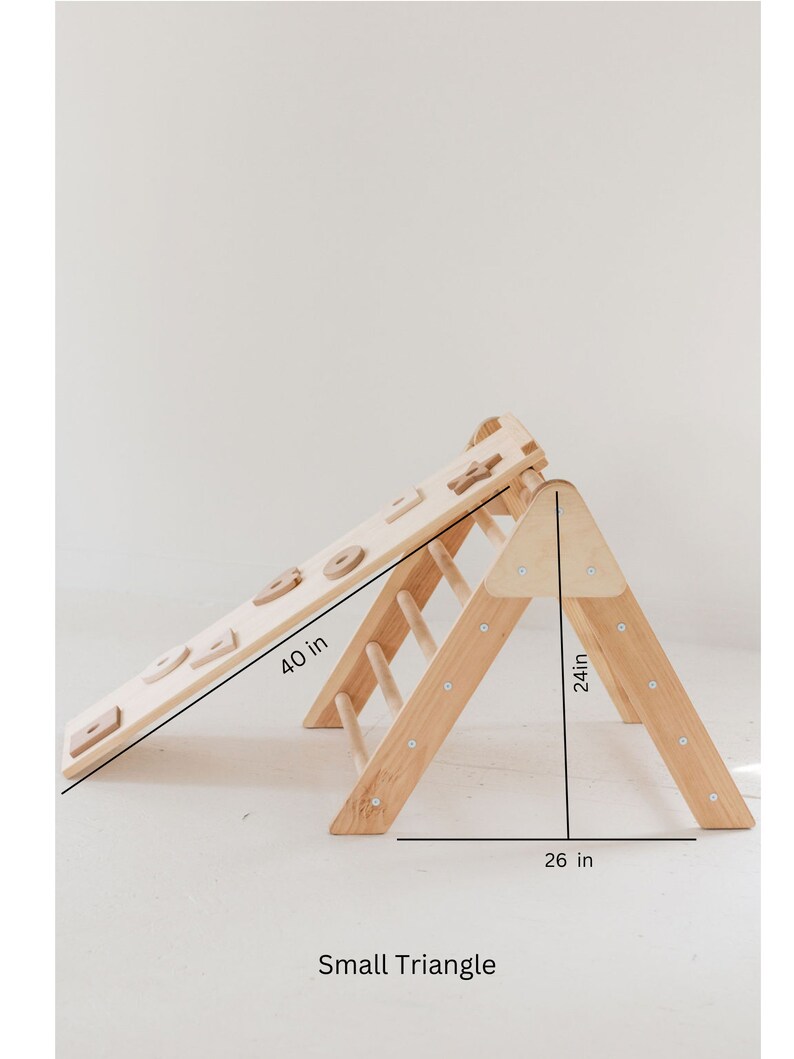 Montessori Wooden Climbing Triangle: Indoor Gym Pickler Frame - Etsy