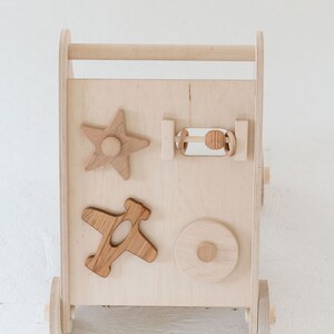 Wooden Activity Walker/baby Walker/montessori Activity Walker/activity ...