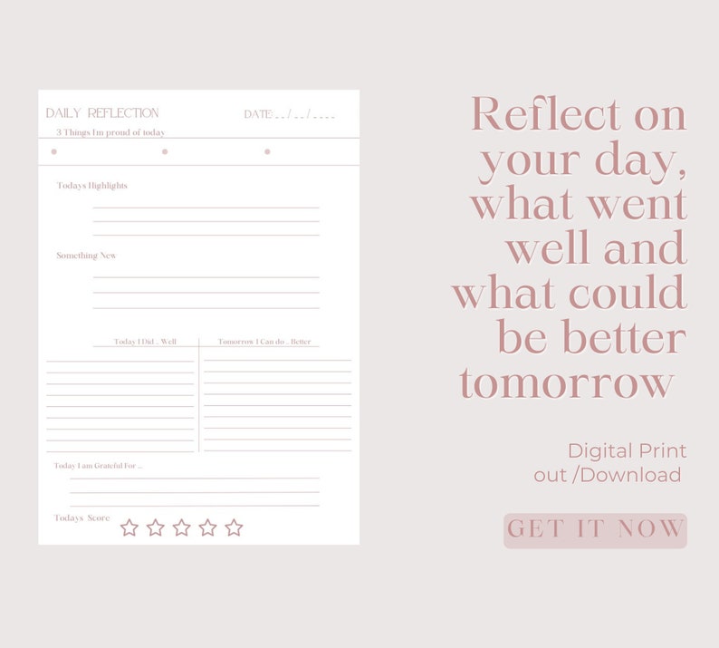 Printable Day Planner! Versatile Daily Page is Perfect for PDF Apps or ...