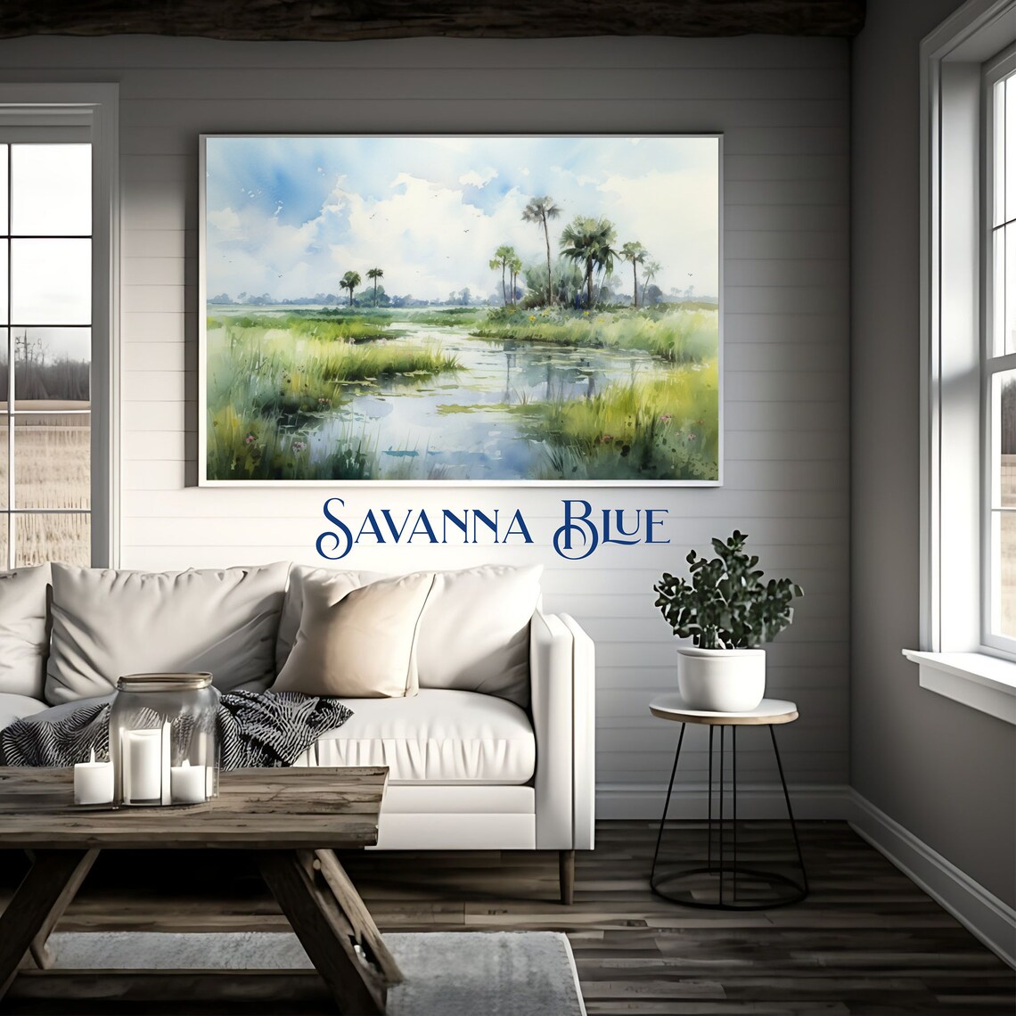 Florida Wall Art Florida Landscape Watercolor Nature - Etsy
