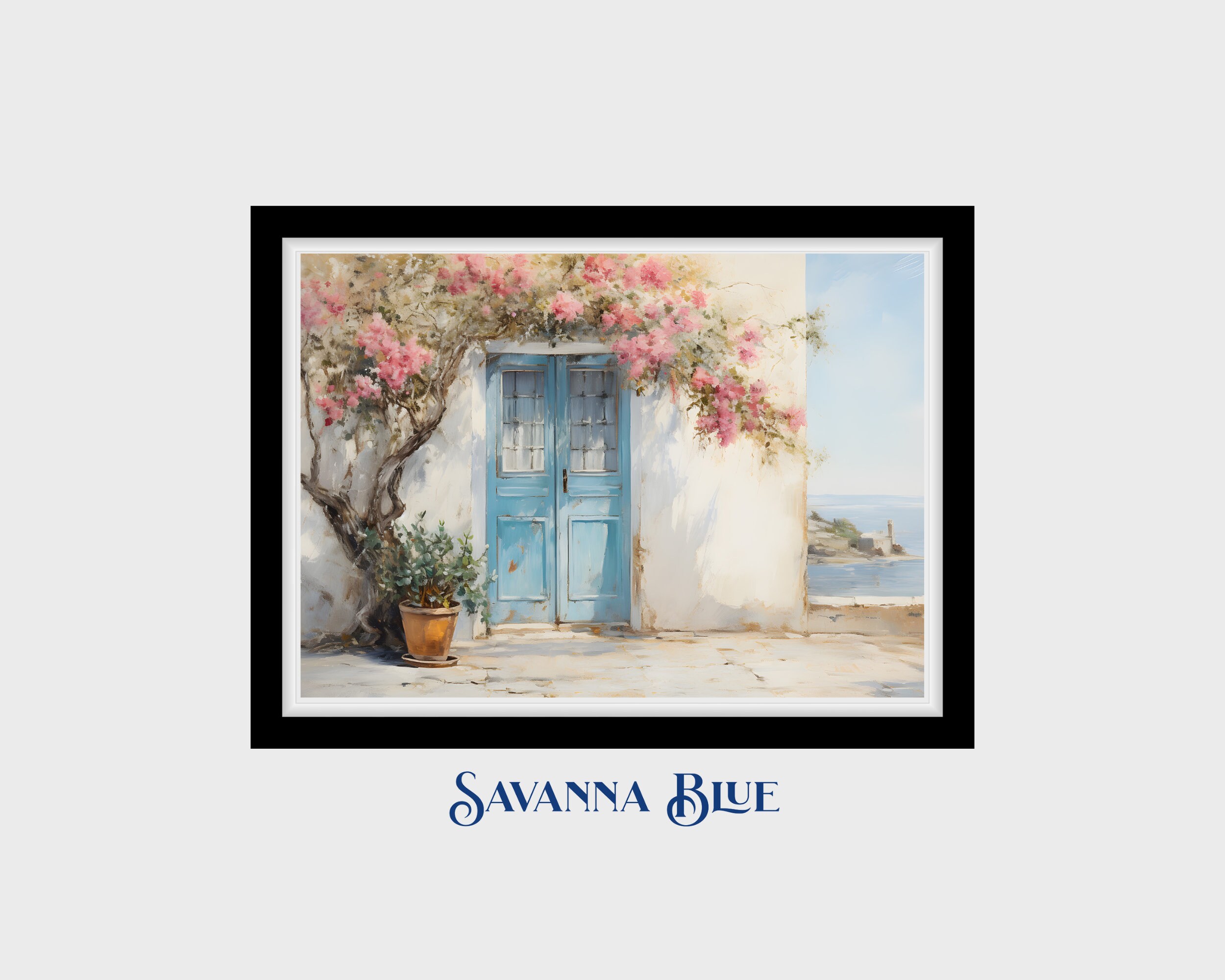 Italian Landscape Vintage Italian Sketch Mediterranean Art Italian Wall ...