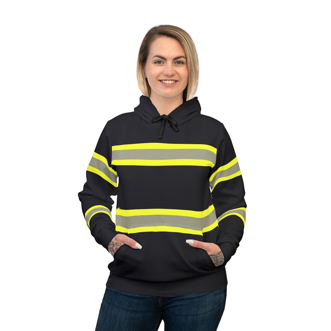 Custom Firefighter Crew Hoodie Gift Fire Rescue Sweater Fire Fighter ...