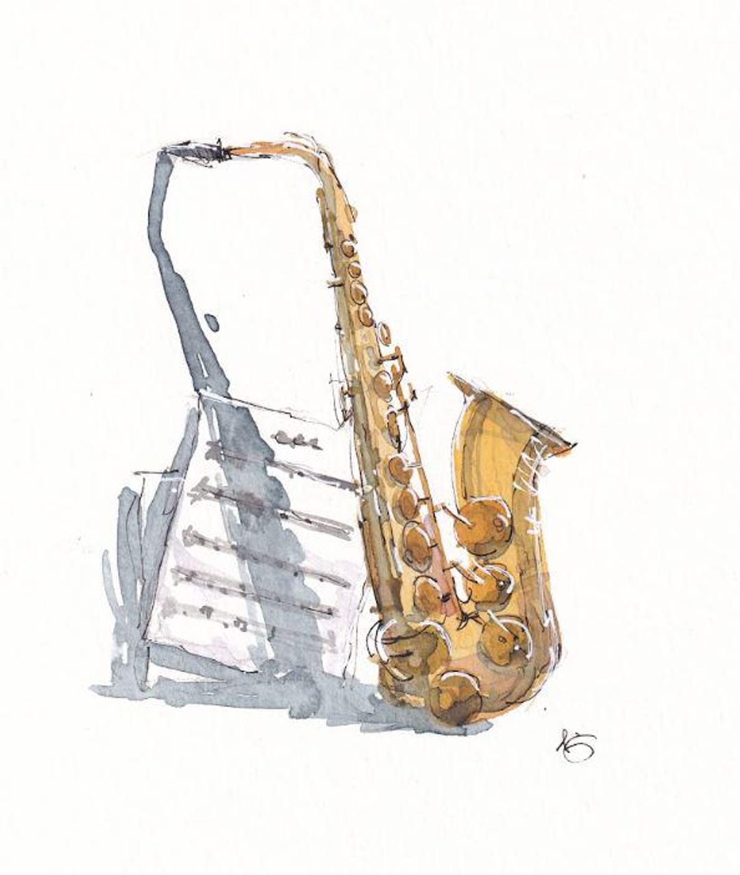 Saxophone | Fine Art Print - Etsy