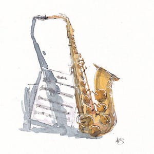 Saxophone | Fine Art Print - Etsy