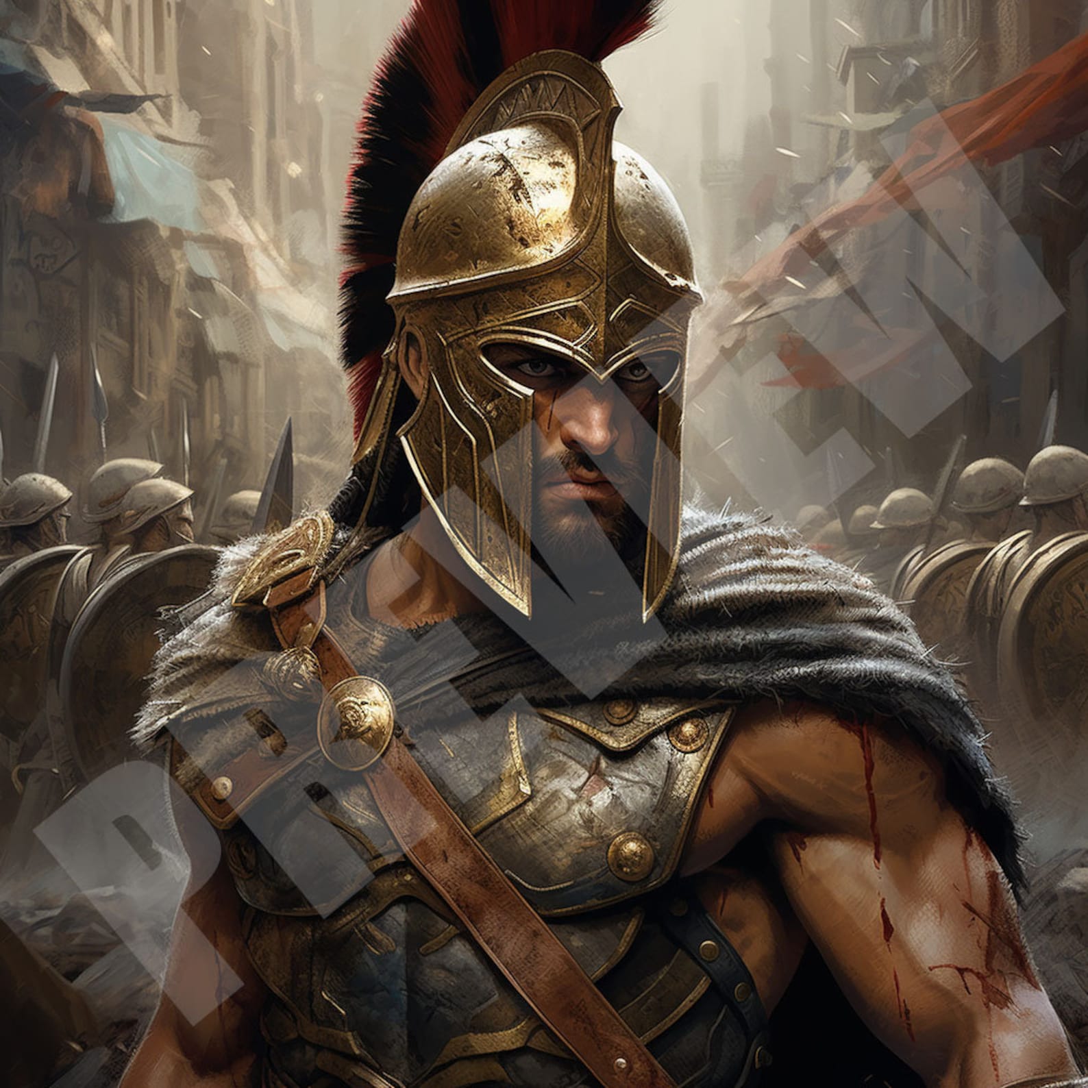 Ancient Spartans Art Set: Captivating Depictions of Ancient Warriors ...