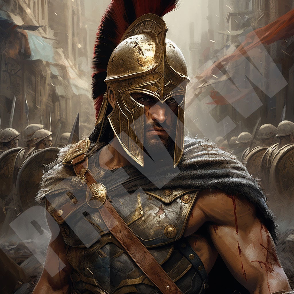 Ancient Spartans Art Set: Captivating Depictions of Ancient Warriors ...