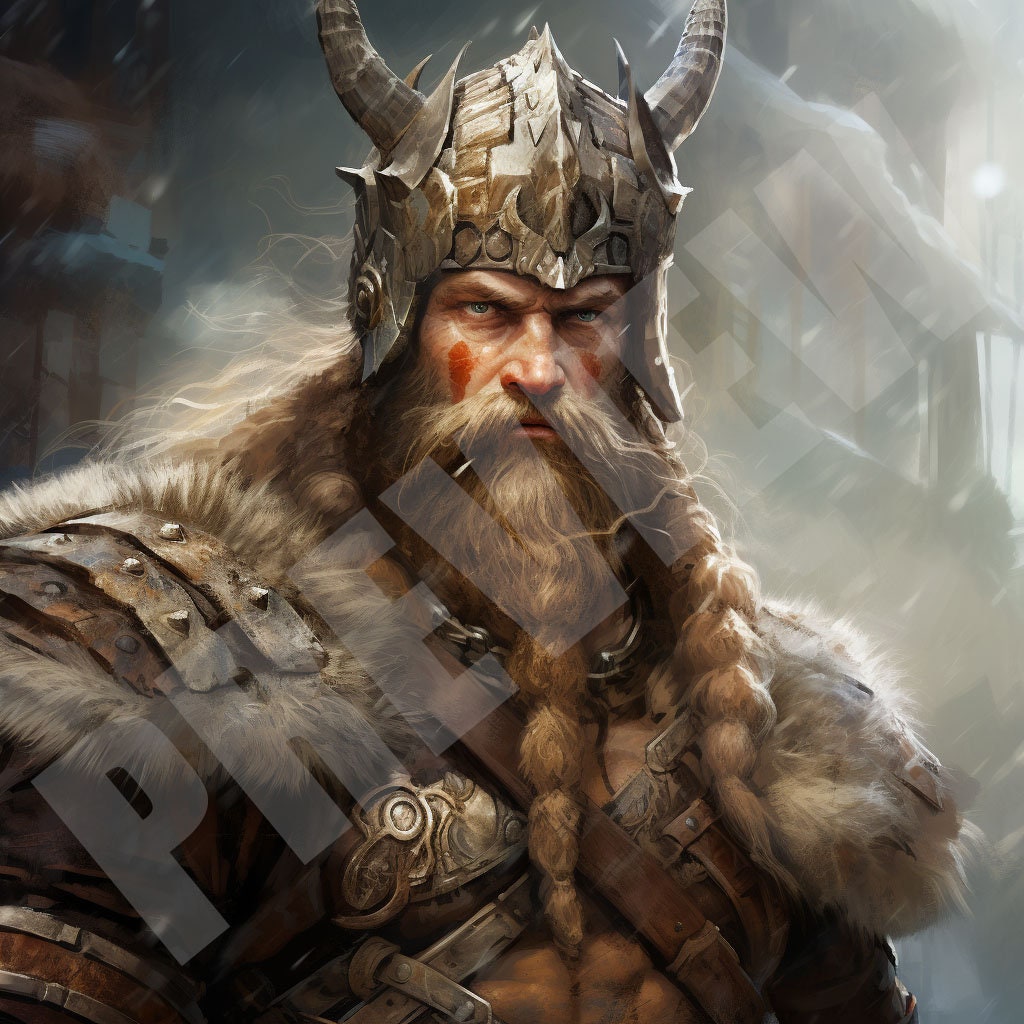 Raiders of the North Art Set: Captivating Depictions of Viking Warriors ...