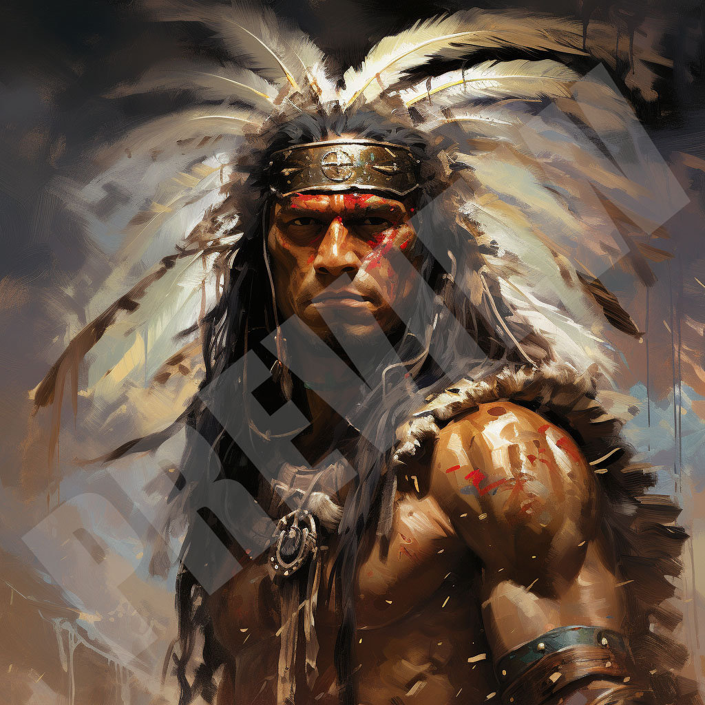 Apache Warriors Art Set: Captivating Art Depictions of Fierce Native ...