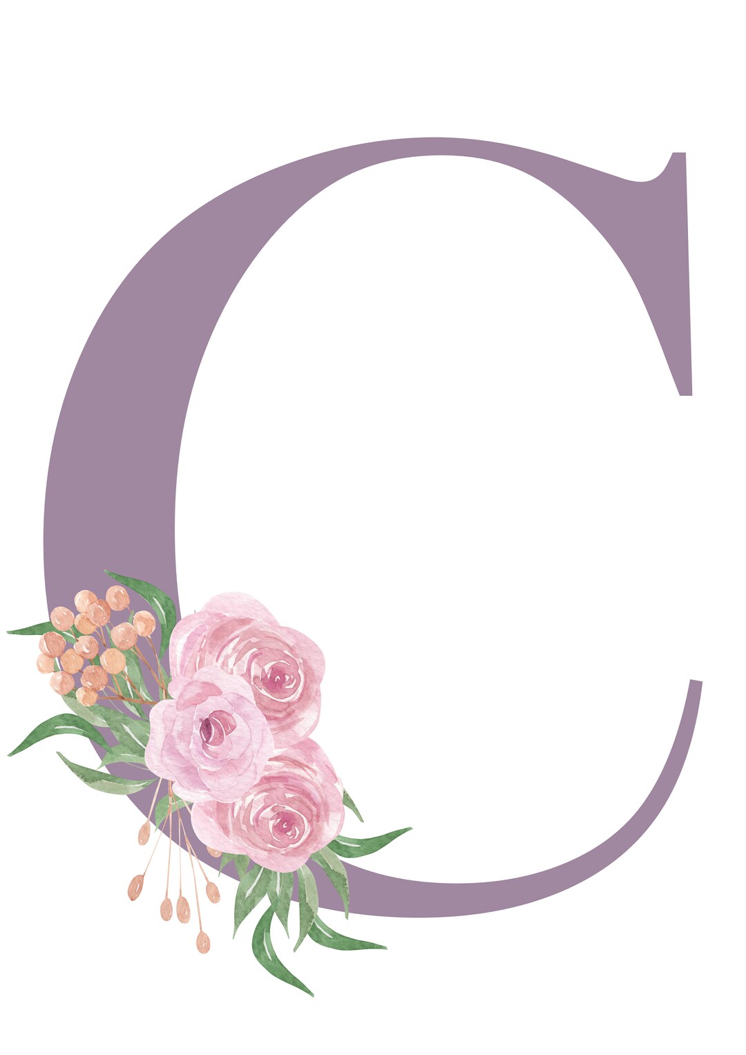 Digital Alphabet Letter C - Etsy
